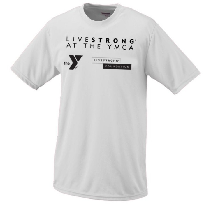 Adult Short Sleeve 100% Cotton Tee - LIVESTRONG